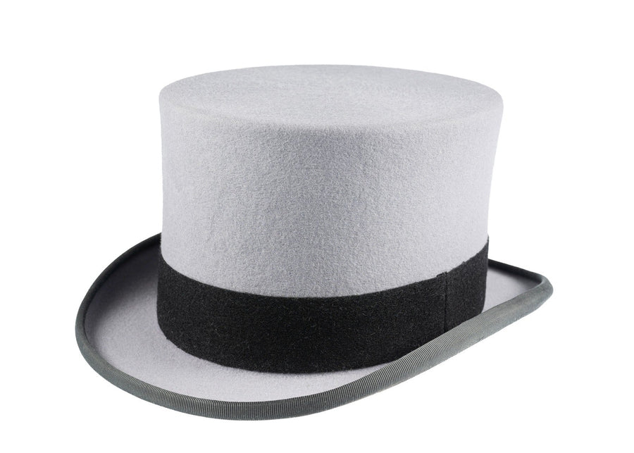 Christys' London Ascot Grey Top Hat — Fur Felt, Made in England for the ...